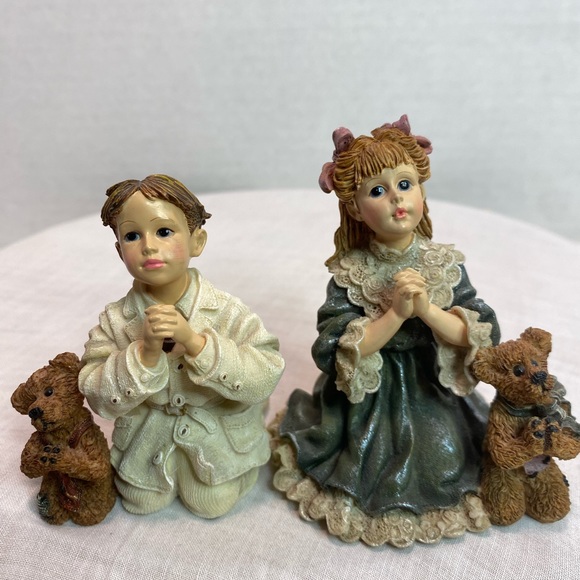 Boyds Bears | Art | 999 And 1998 Boyds Yesterday Child Figurines | Poshmark